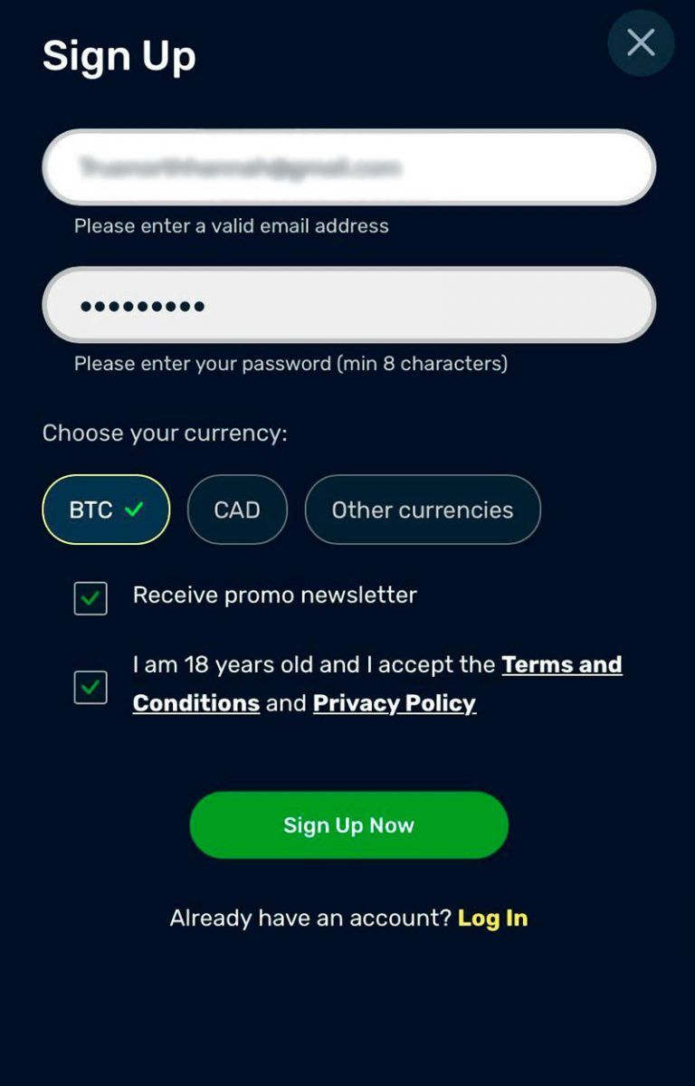 How to create an accout at Winz.io